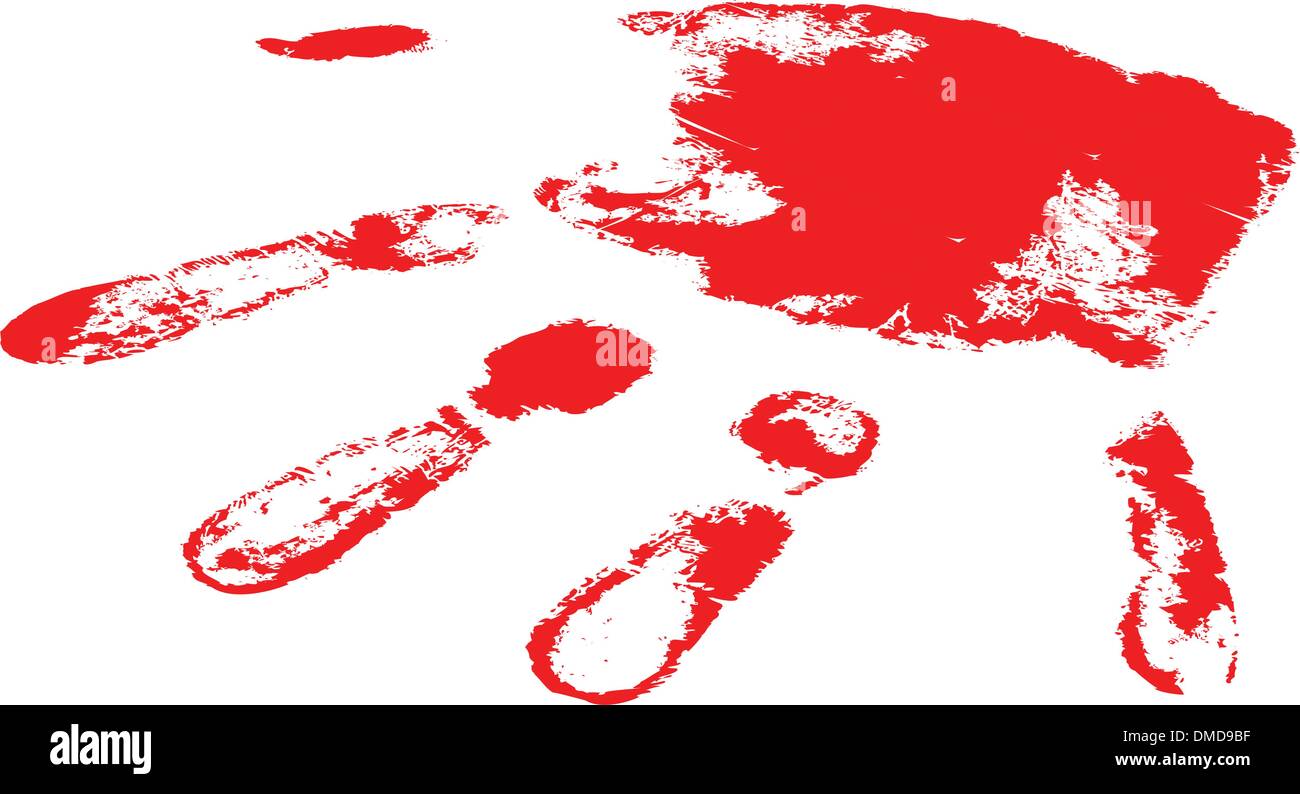 Red palm hand Stock Vector Images - Alamy