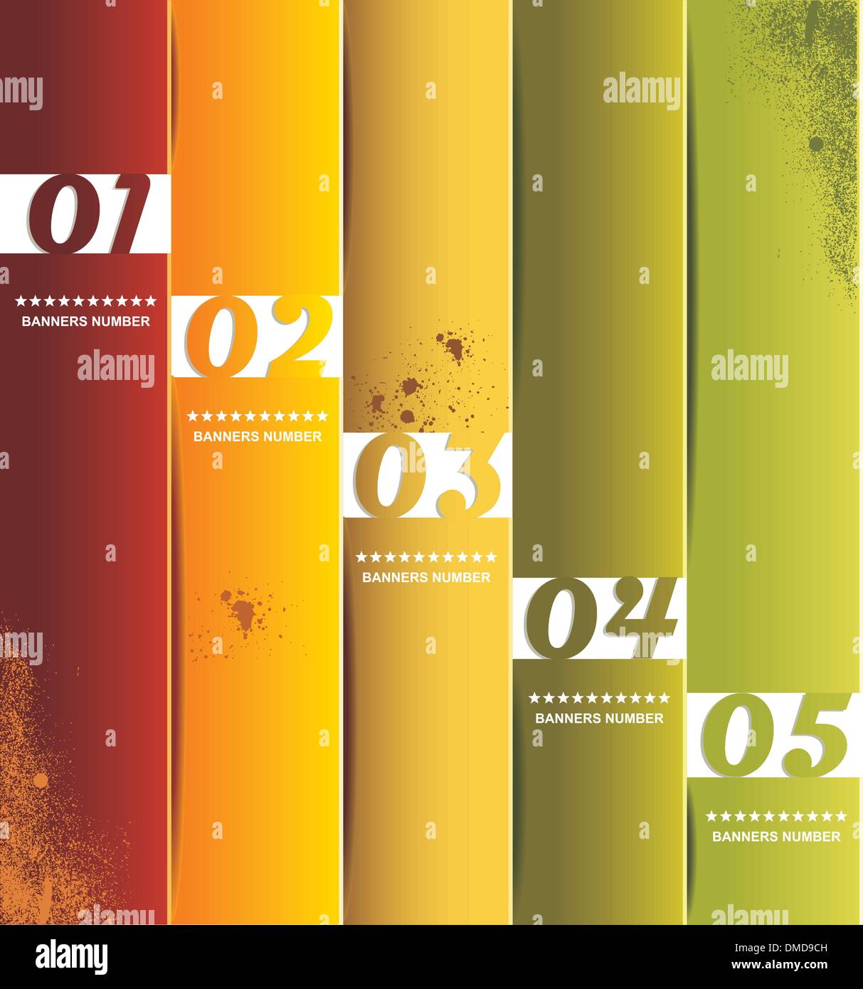 Design template numbered banners Stock Vector Image & Art - Alamy