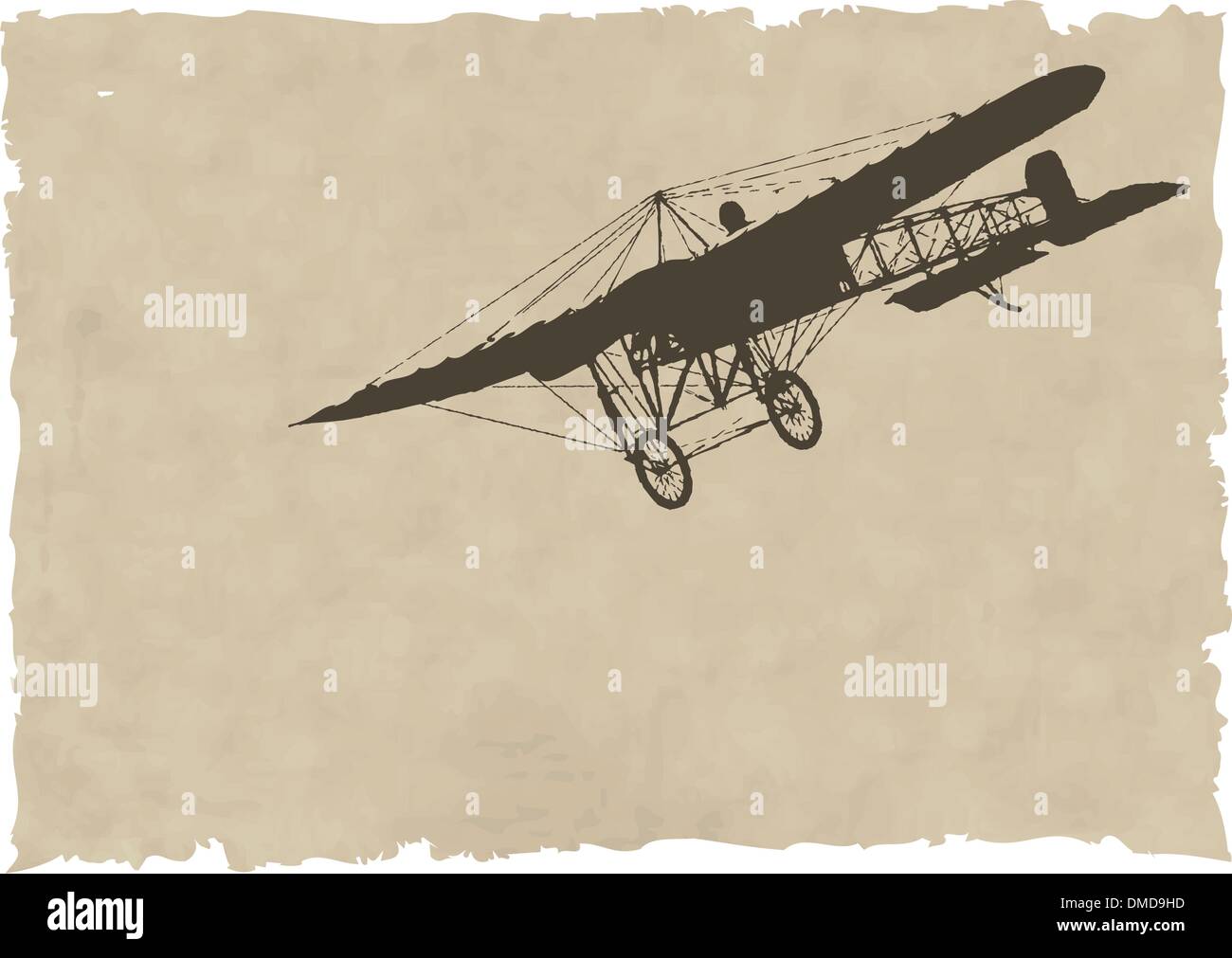 Old plane isolated on Stock Vector Images - Alamy