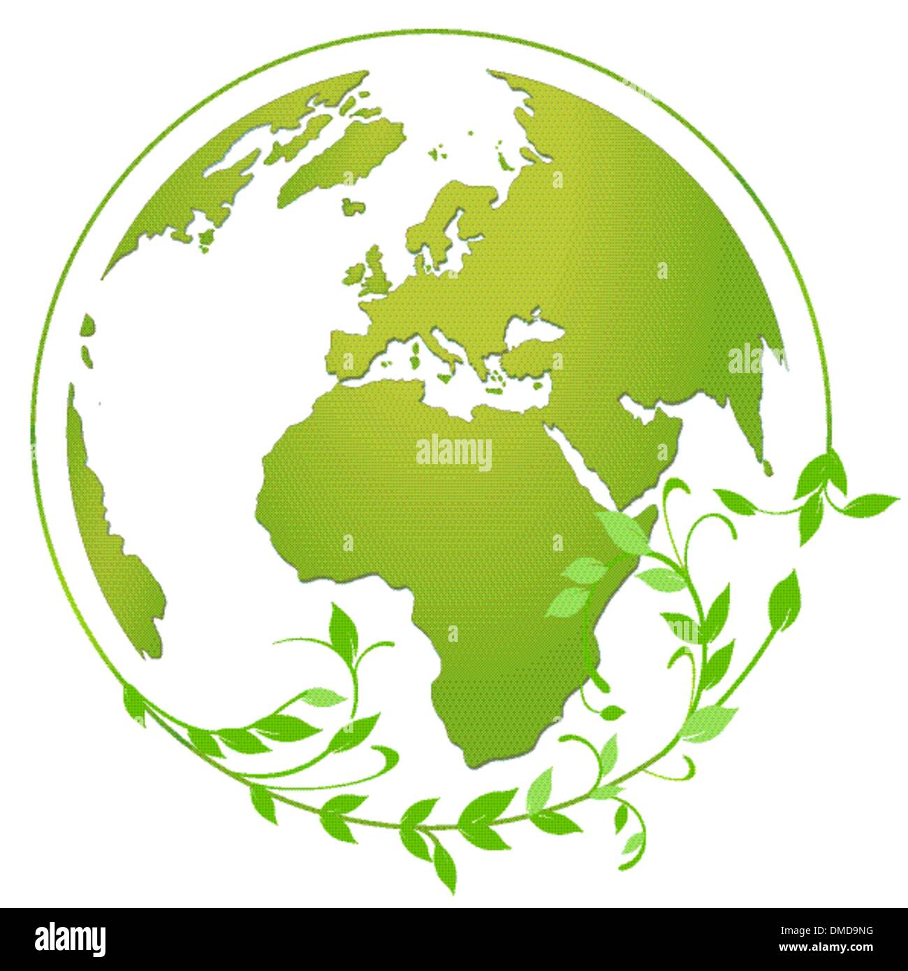 green globe icon Stock Vector Image & Art - Alamy