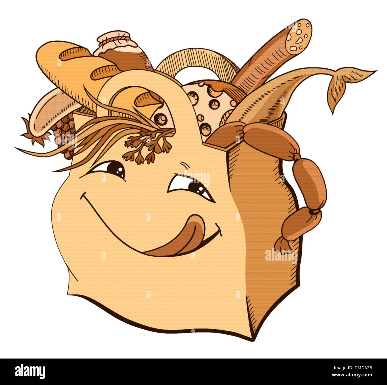 Breakfast food smile Stock Vector Images - Alamy