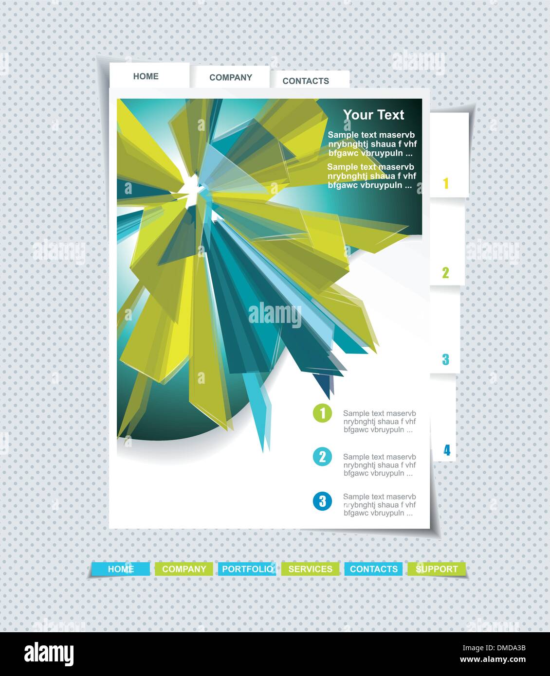 Vector Website Design Template Stock Vector Image & Art - Alamy