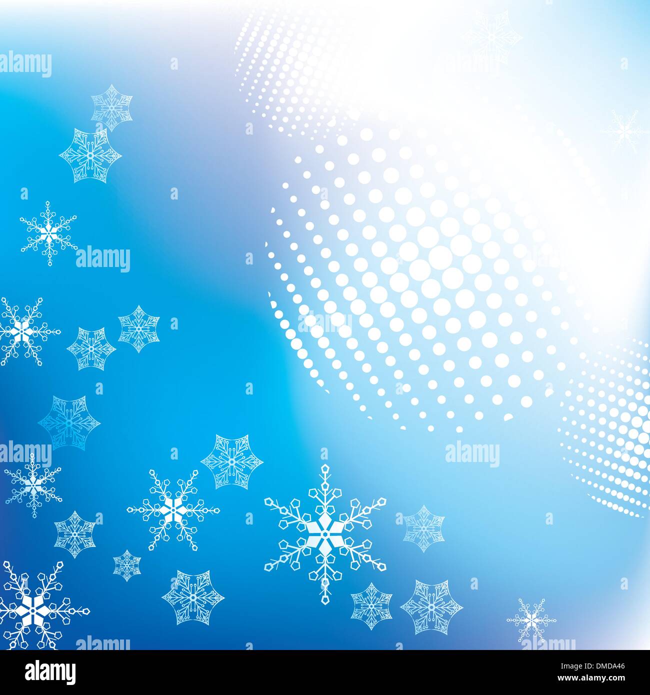 Blue background with snowflakes Stock Vector Image & Art - Alamy