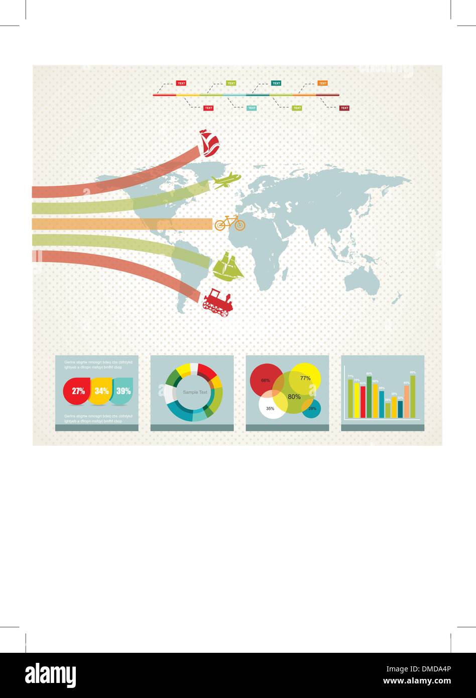 Map infograph Cut Out Stock Images & Pictures - Alamy