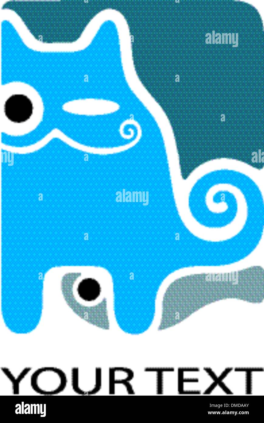 Cat eating food line Stock Vector Images - Alamy