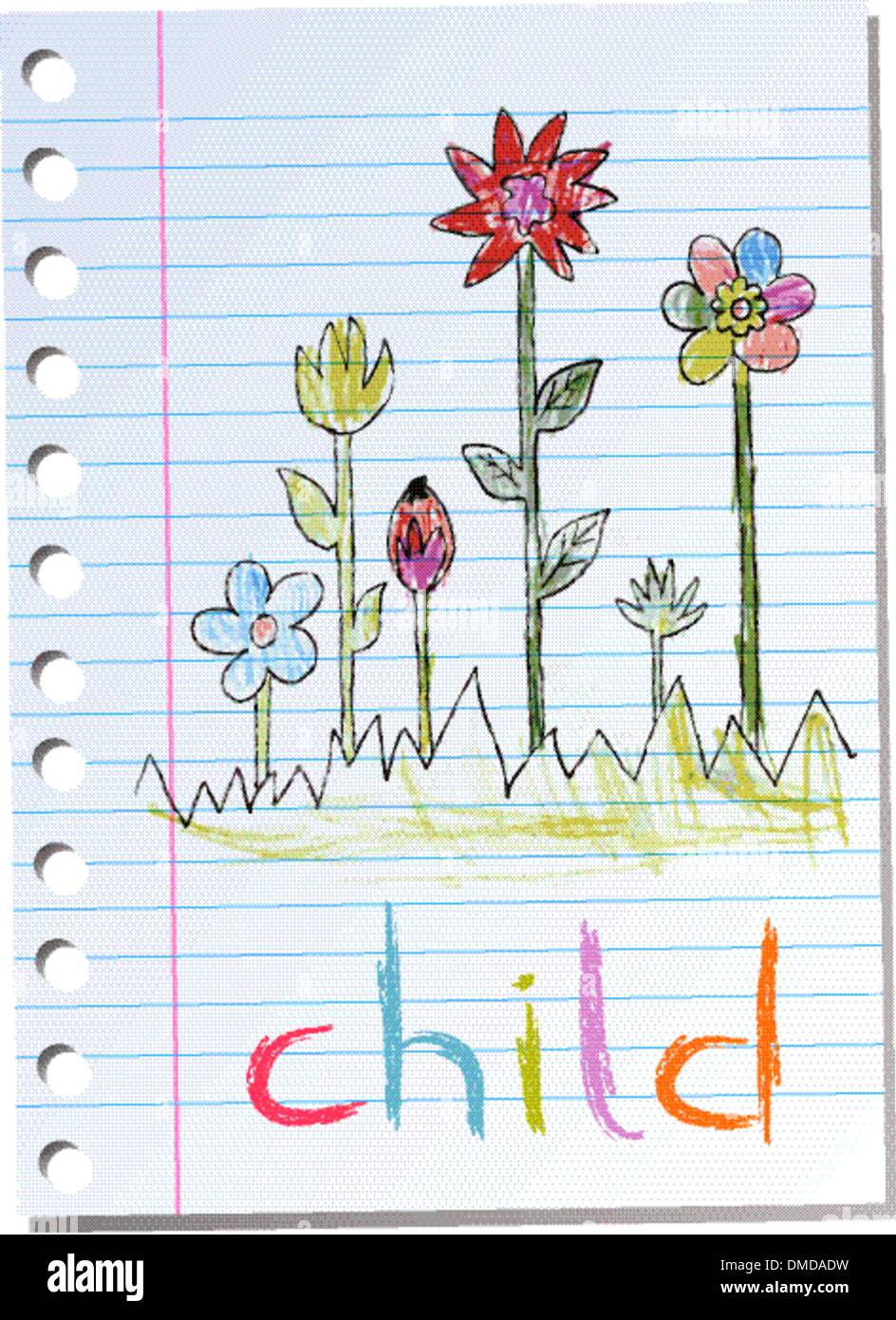 Colored note paper sheet Stock Vector Images - Alamy