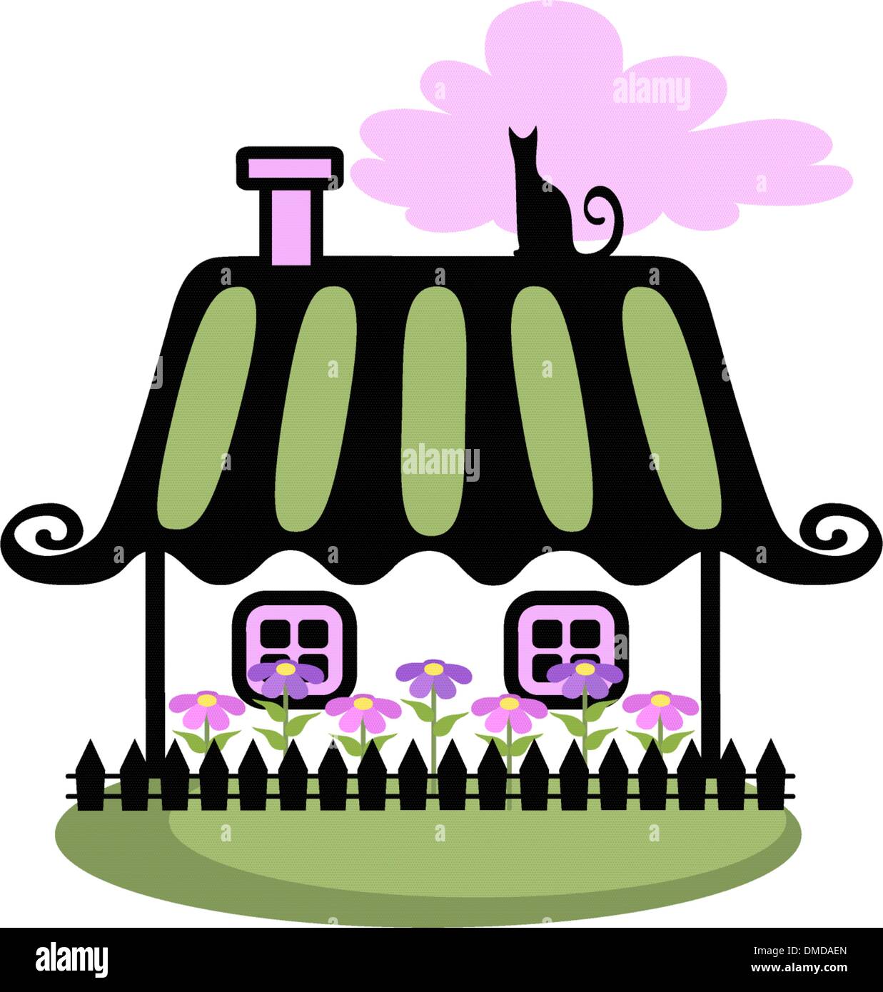 Garden Hut Animals Stock Vector Images Alamy