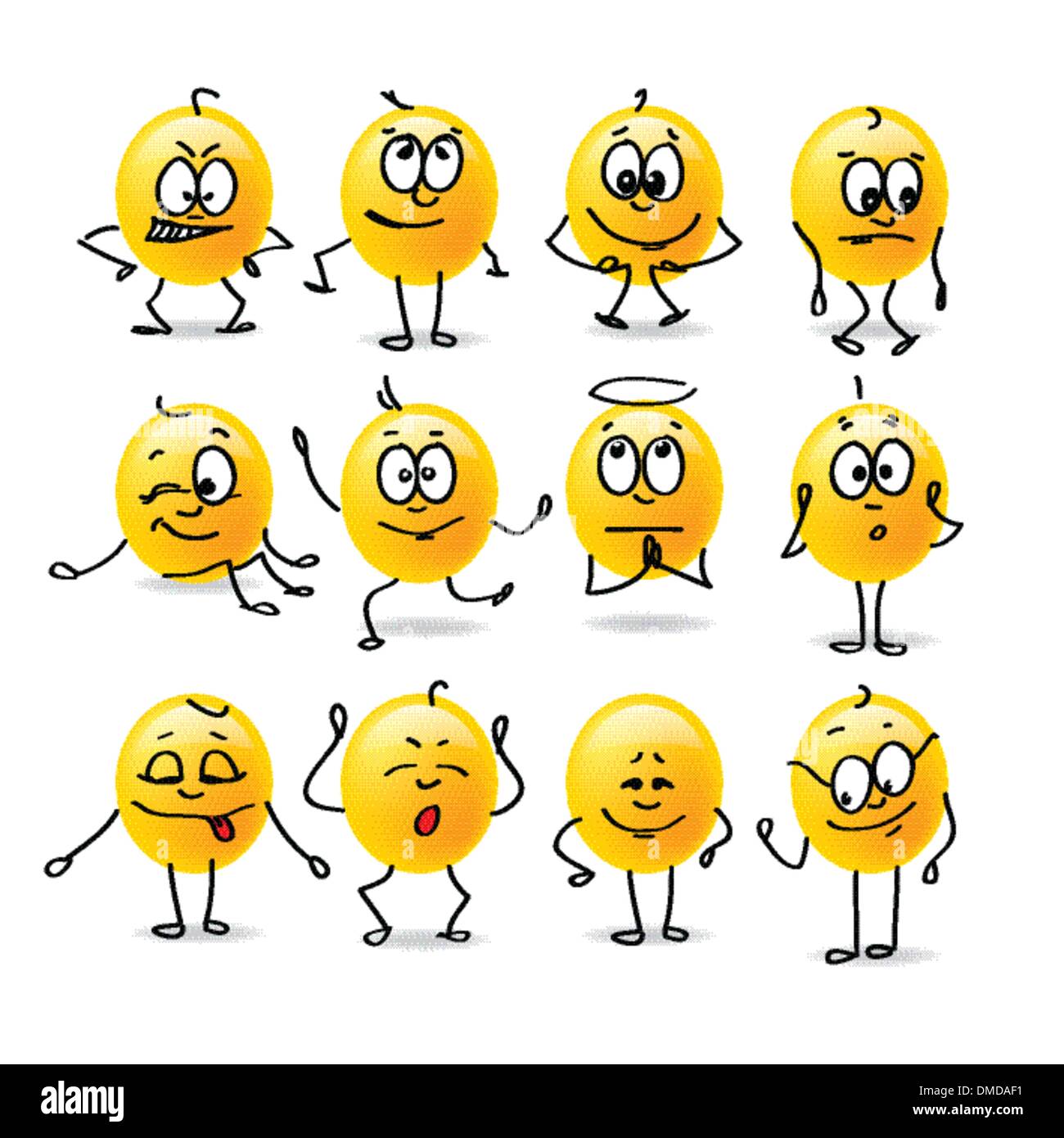 vector smiley emotions Stock Vector Image & Art - Alamy