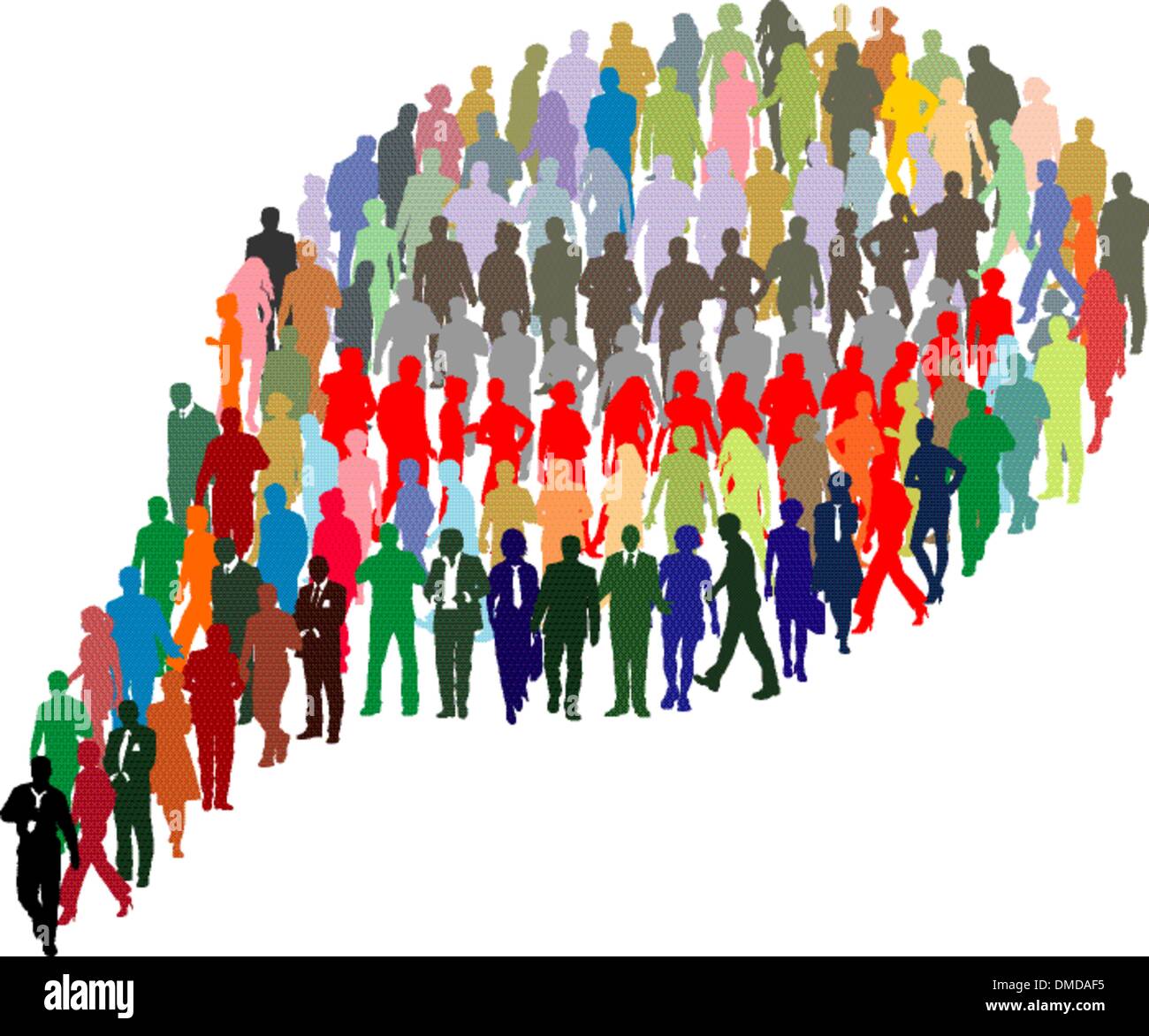 A group of people in the form of bubble Stock Vector Image & Art - Alamy