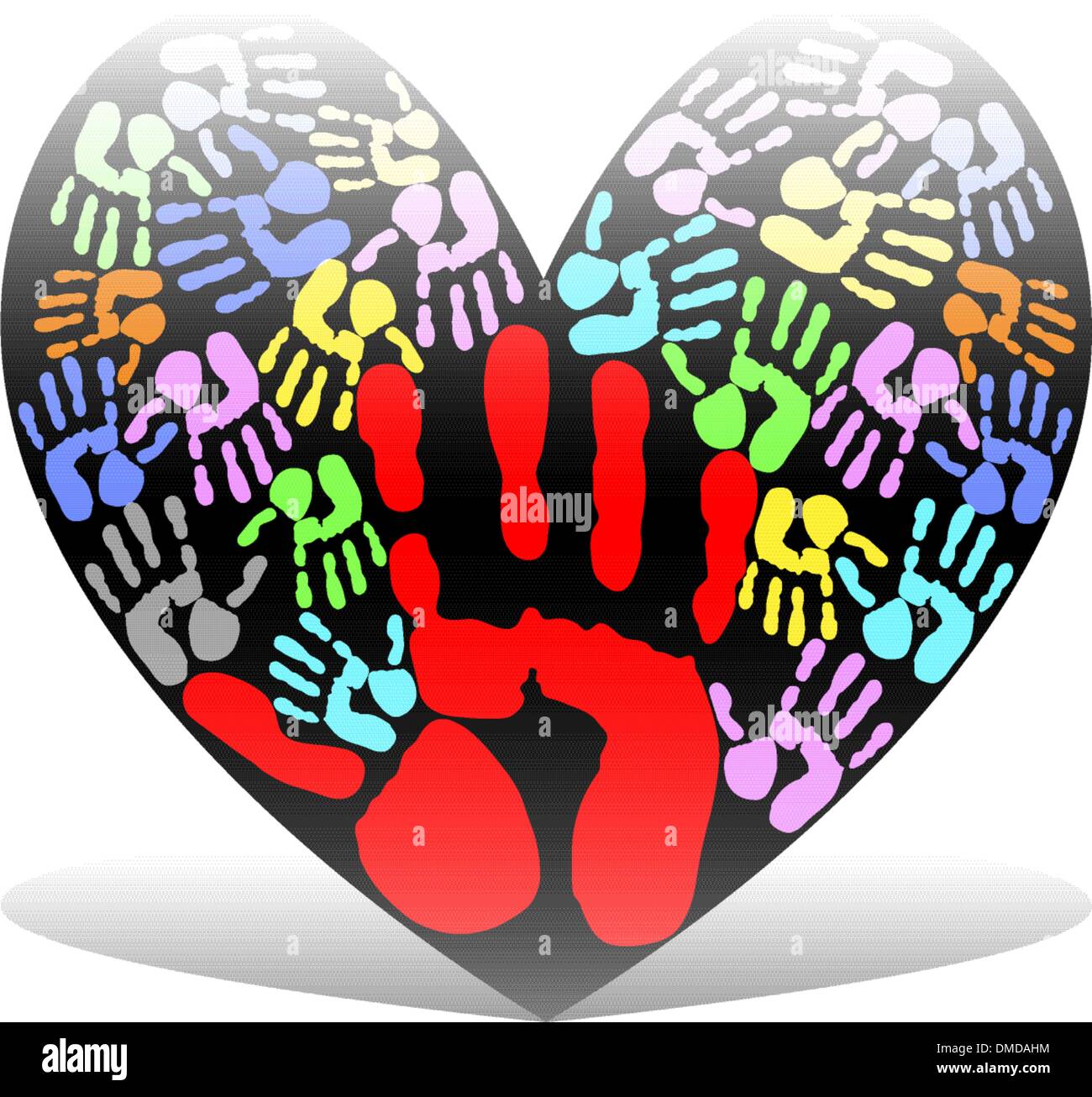 Heart imprint Stock Vector Images - Alamy