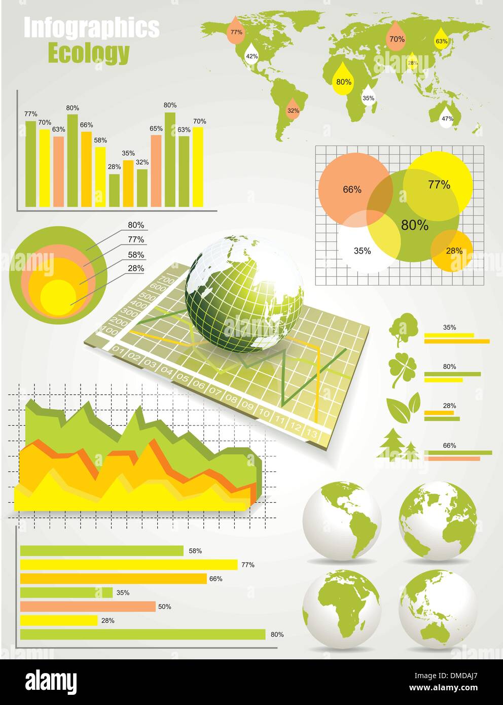 ecology info graphics collection Stock Vector Image & Art - Alamy