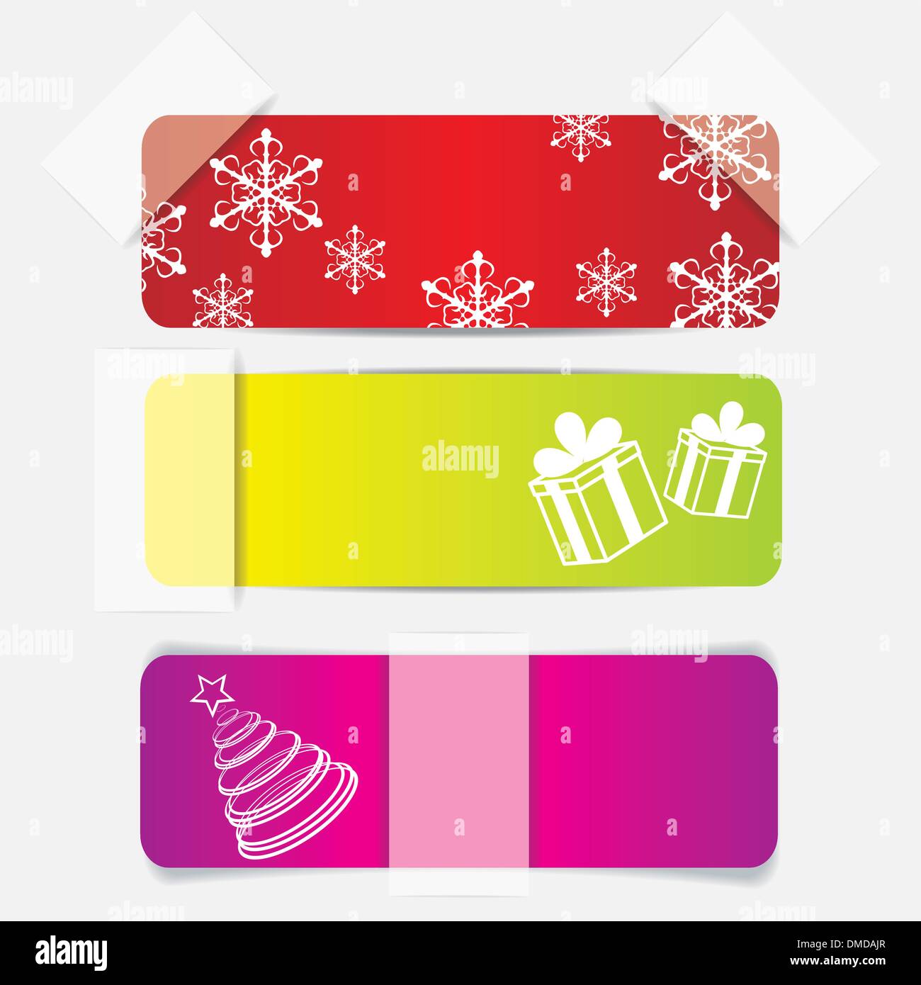 Christmas stickers set cartoon Stock Vector Images - Alamy