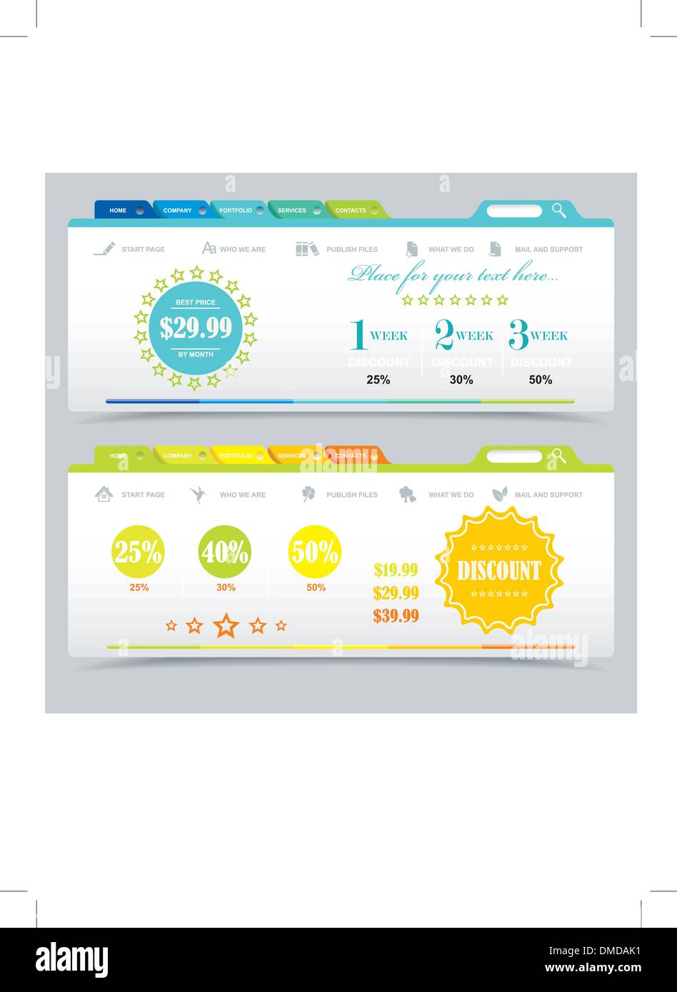 Price tag menu Cut Out Stock Images & Pictures - Alamy