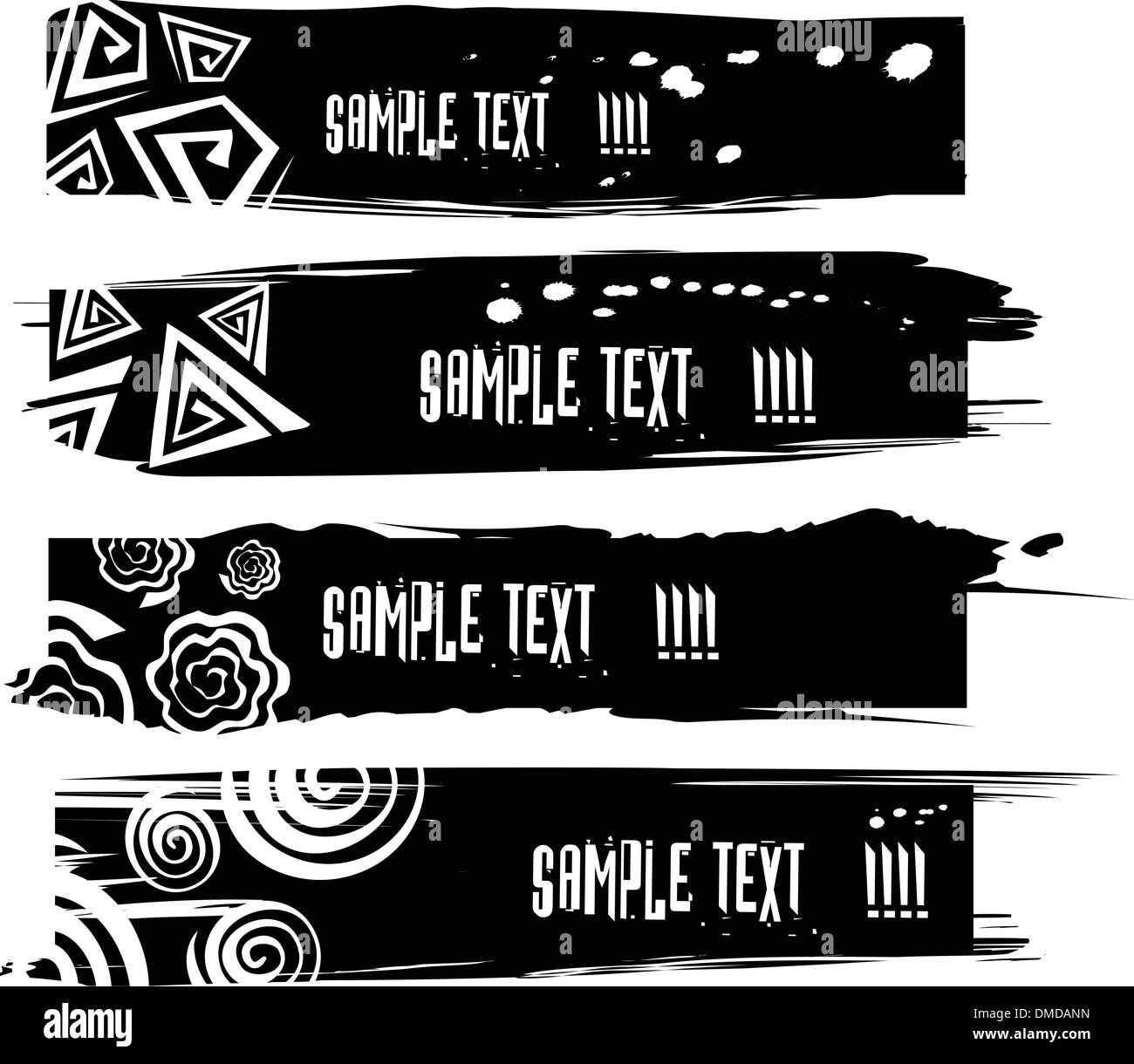 vector black banners set Stock Vector Image & Art - Alamy