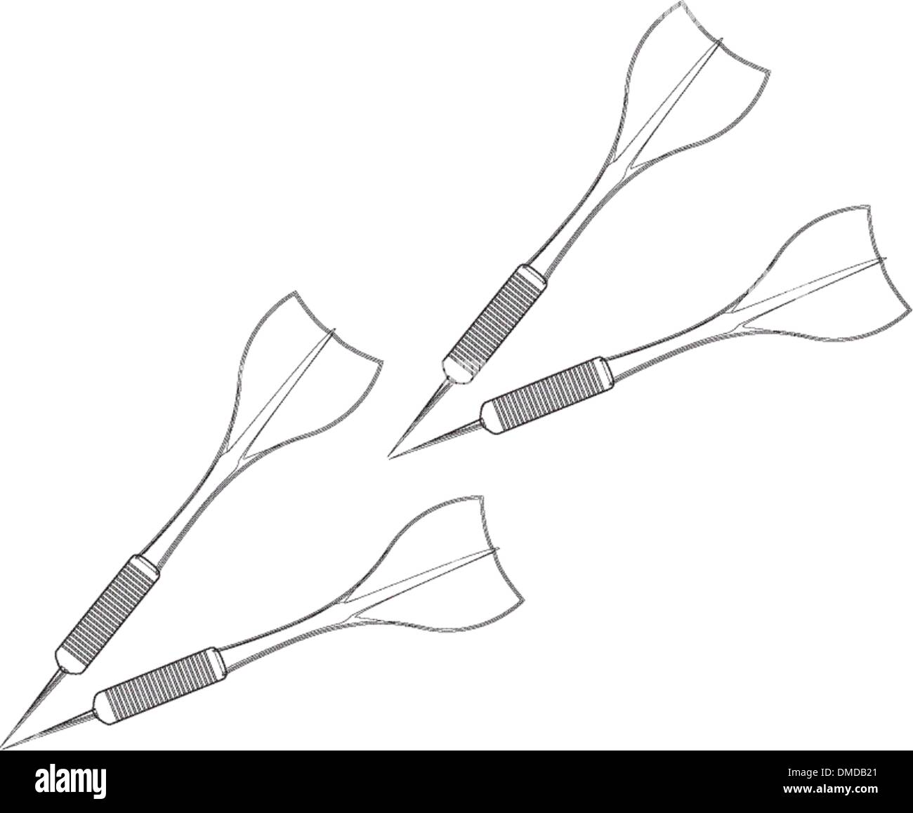 Target goal achievement vector Black and White Stock Photos & Images ...