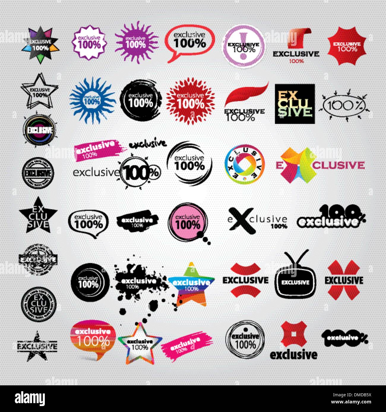 vector the collection of logos signs pointers Stock Vector Image & Art ...