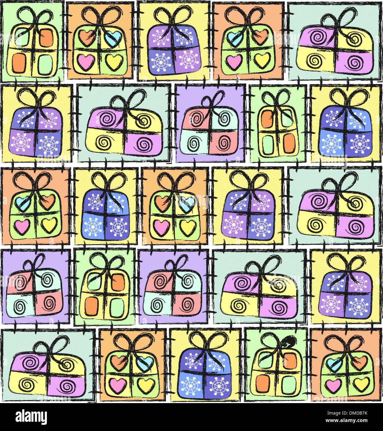 Background with gifts Stock Vector Image & Art - Alamy