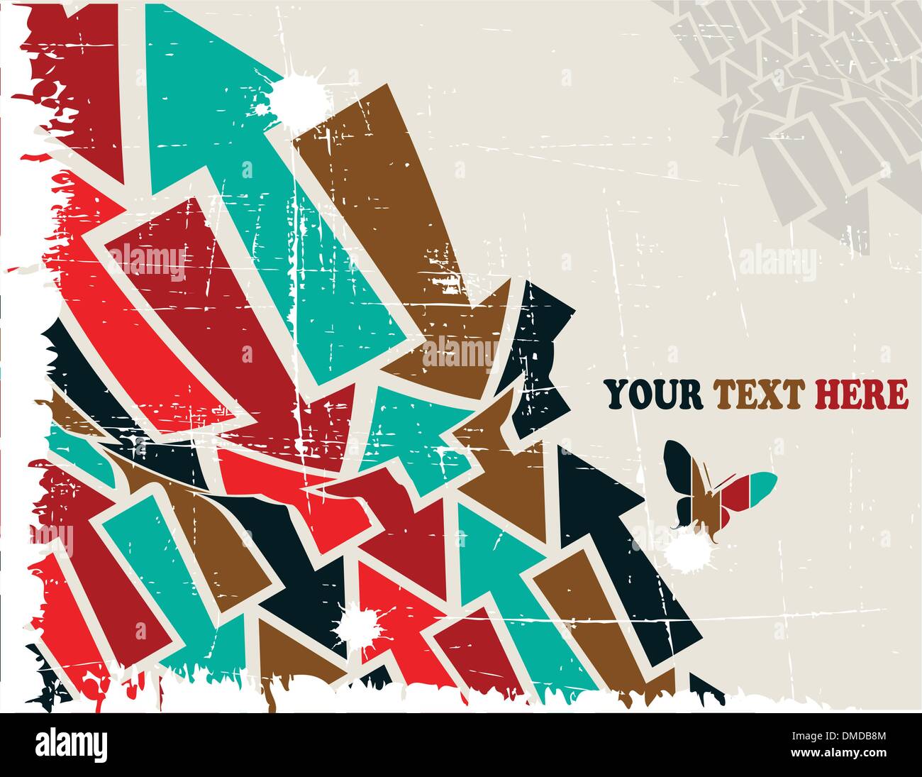 the vector retro grunge background Stock Vector Image & Art - Alamy