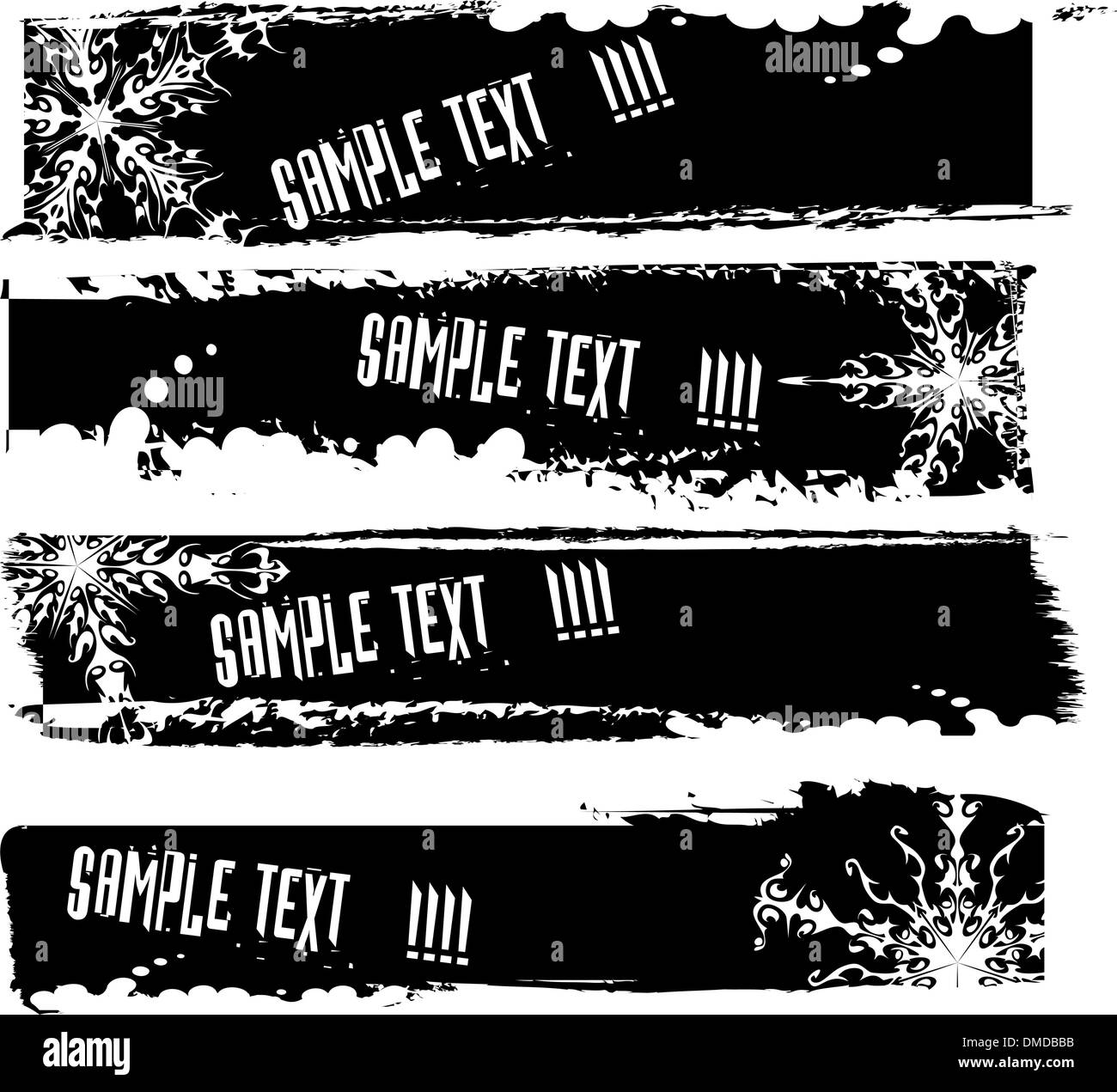 vector black banners set Stock Vector Image & Art - Alamy