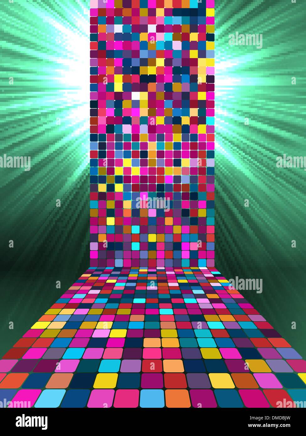Sparkling multicolor with light burst. EPS 10 Stock Vector Image & Art ...