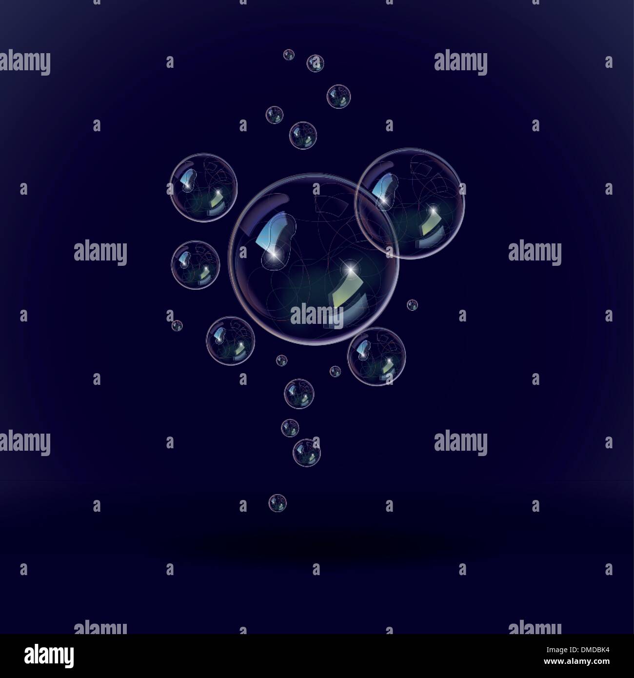 White bubbles black background hi-res stock photography and images - Alamy