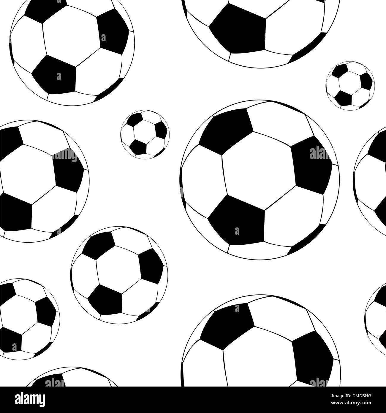 Soccer seamless background Black and White Stock Photos & Images - Alamy