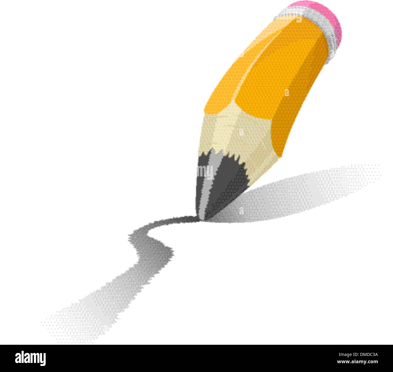 Vector illustration of a pencil Stock Vector Image & Art - Alamy