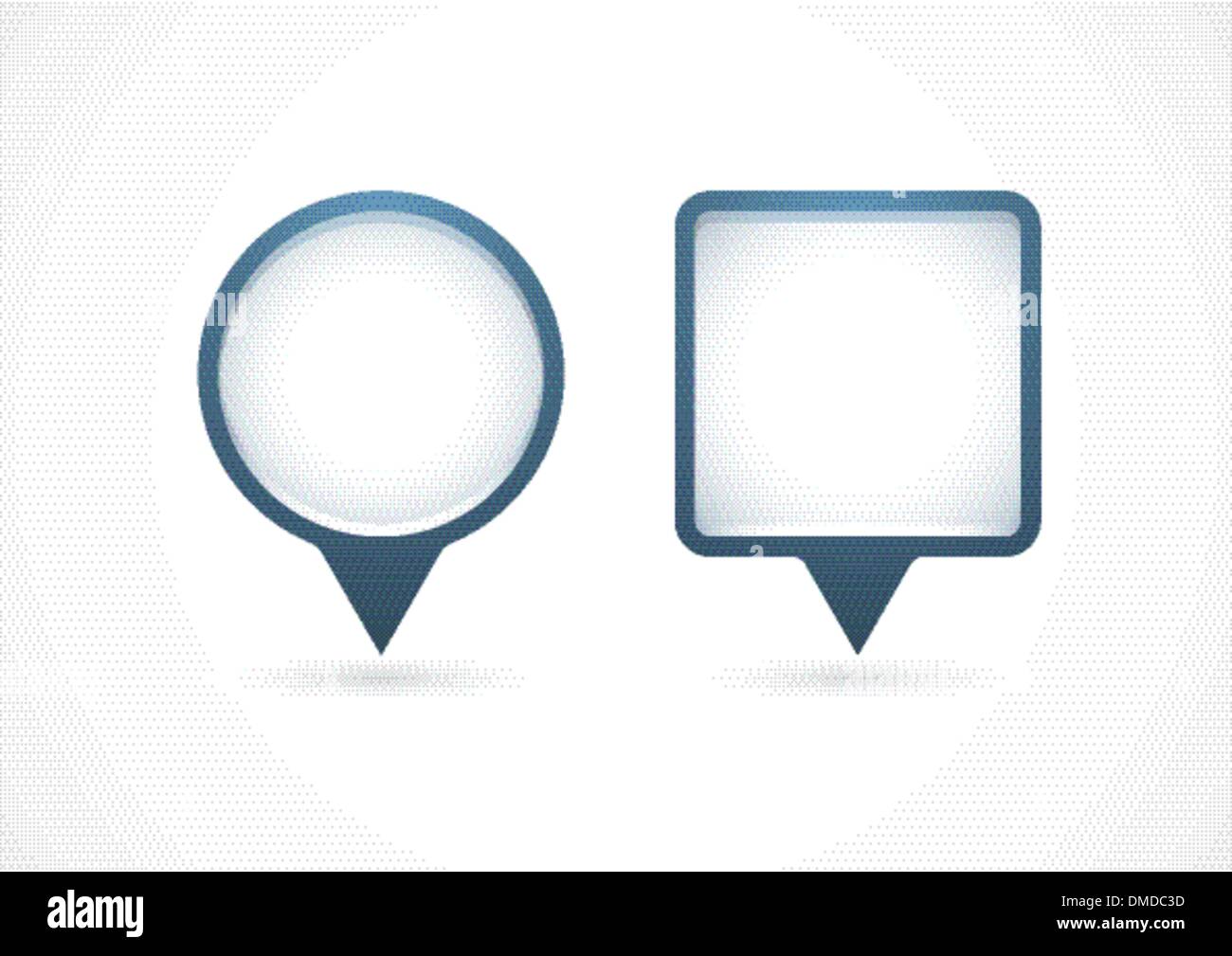 Vector blue and white pointers Stock Vector Image & Art - Alamy