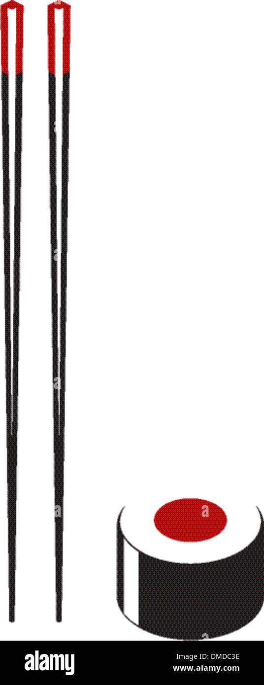 Vector simple sushi set Stock Vector Image & Art - Alamy