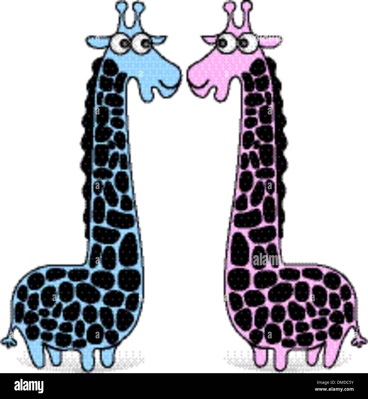 Couple black pink silhouette Cut Out Stock Images & Pictures - Alamy