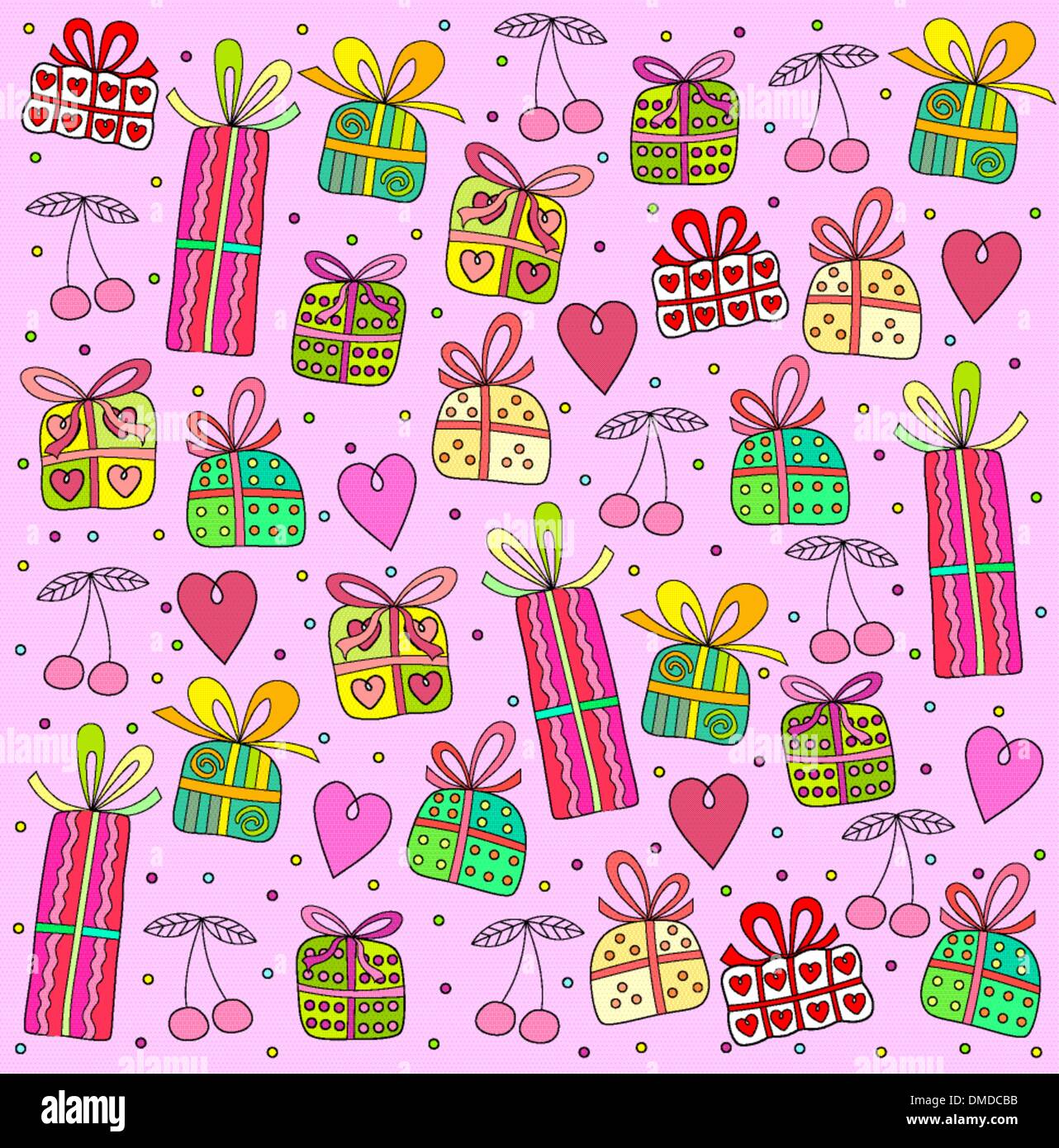 Christmas background gifts on Stock Vector Images - Alamy