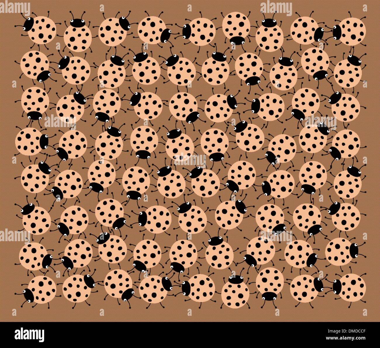 Seamless pattern forest insects Stock Vector Images - Alamy