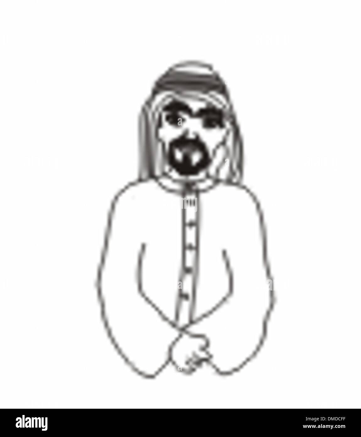 portrait of a smiling arab Stock Vector Image & Art - Alamy