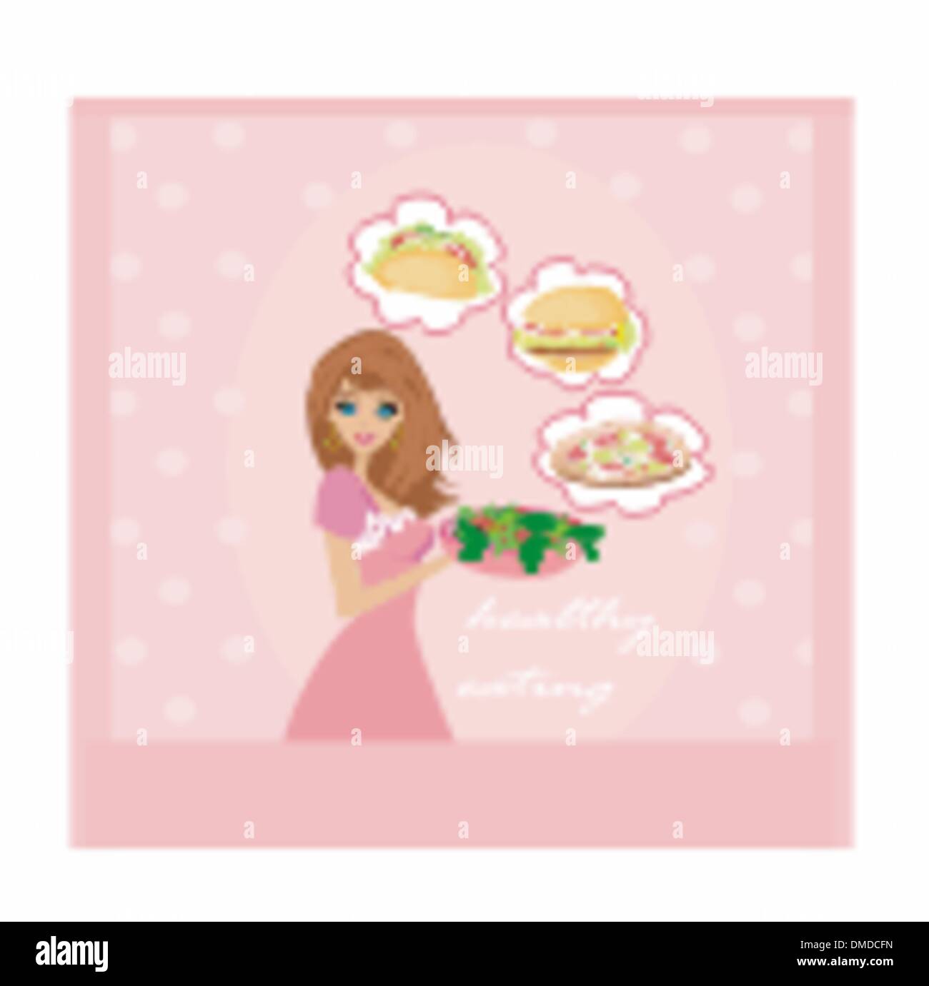 Food temptation Stock Vector Images - Alamy