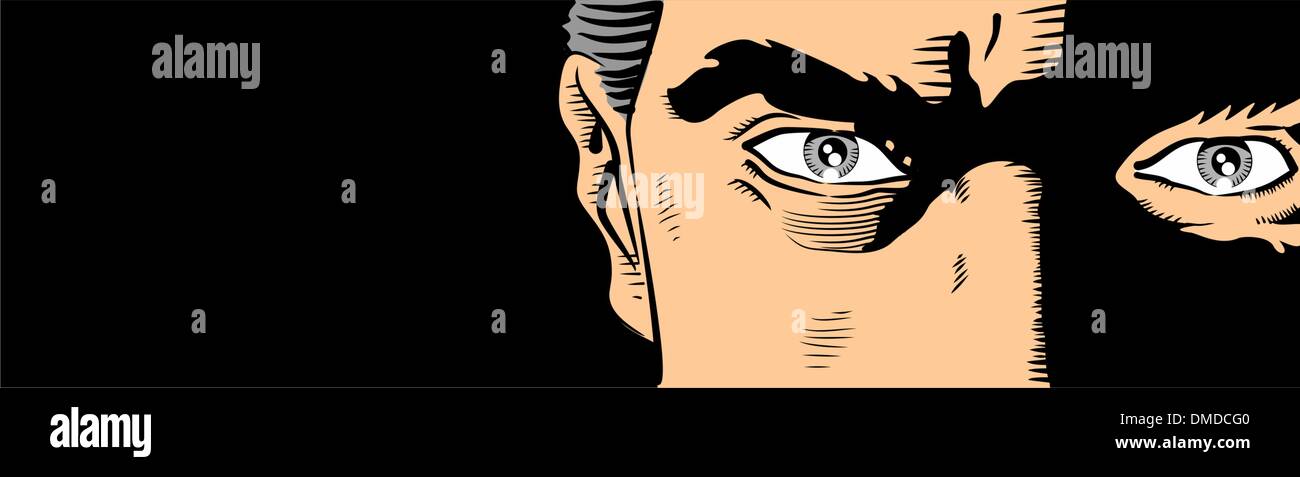 Eyed man banner Stock Vector Image & Art - Alamy
