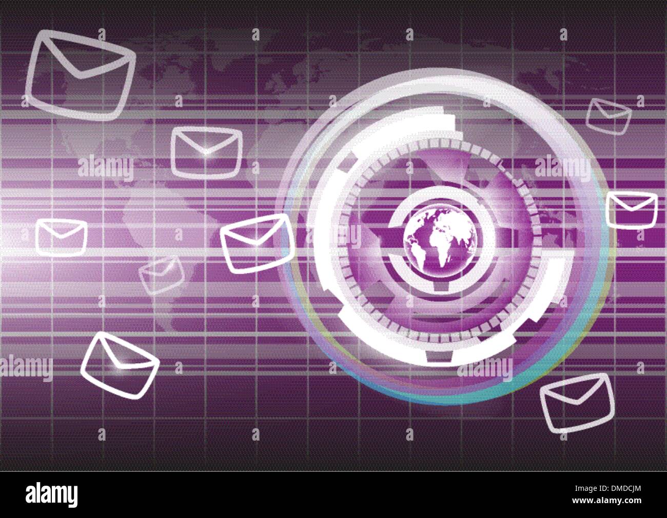 Globe vector and technology background Stock Vector Image & Art - Alamy