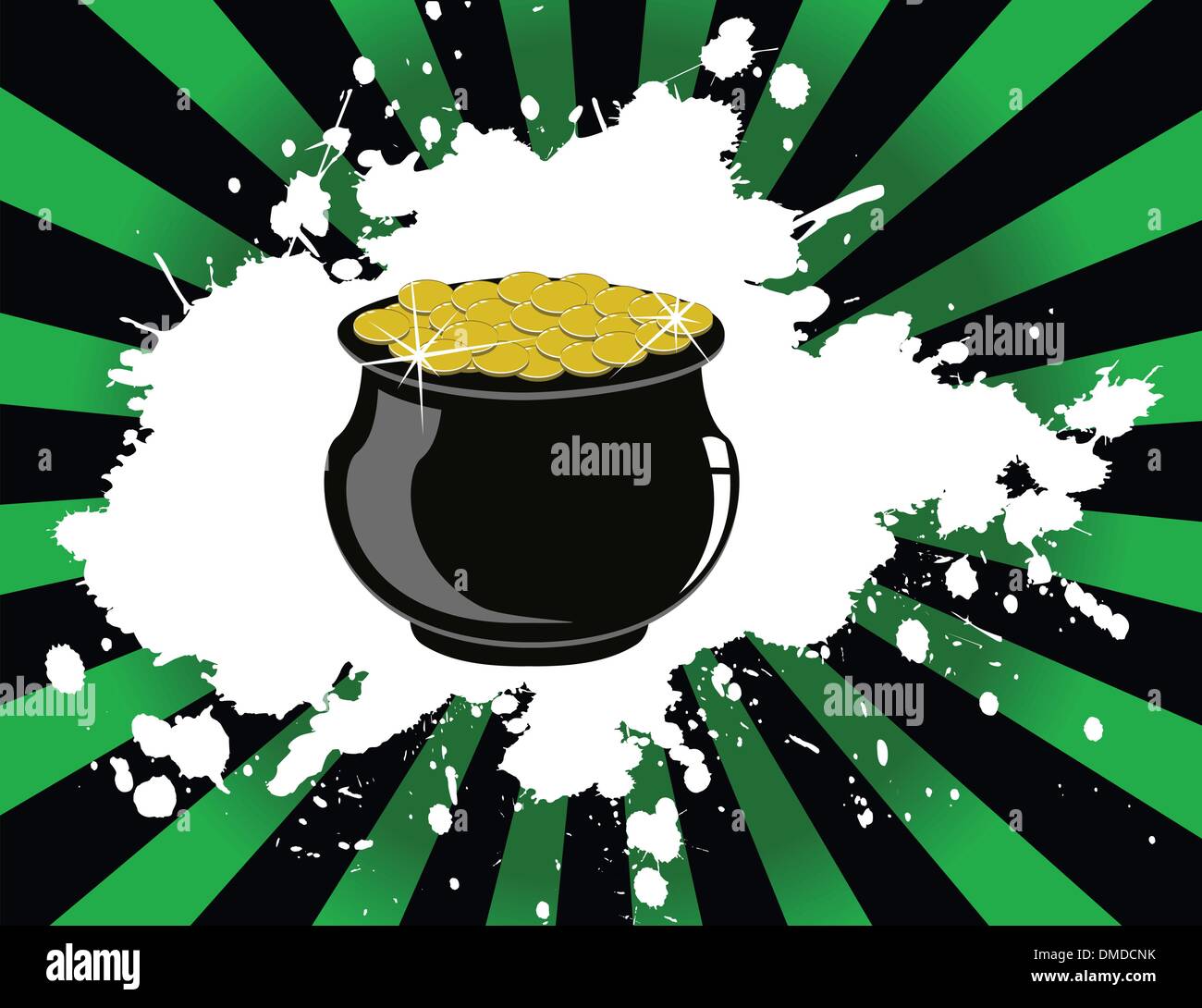 the vector st. patricks day pot of gold Stock Vector Image & Art - Alamy