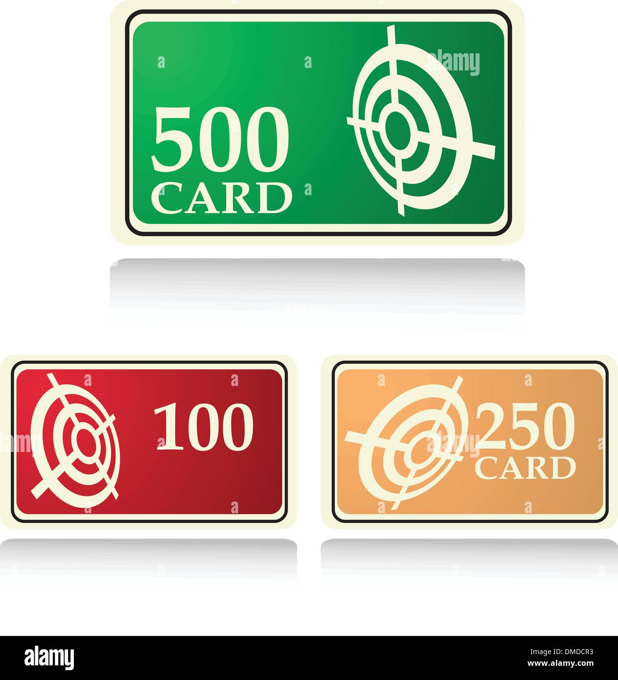 the color vector gift and bonus cards Stock Vector Image & Art - Alamy