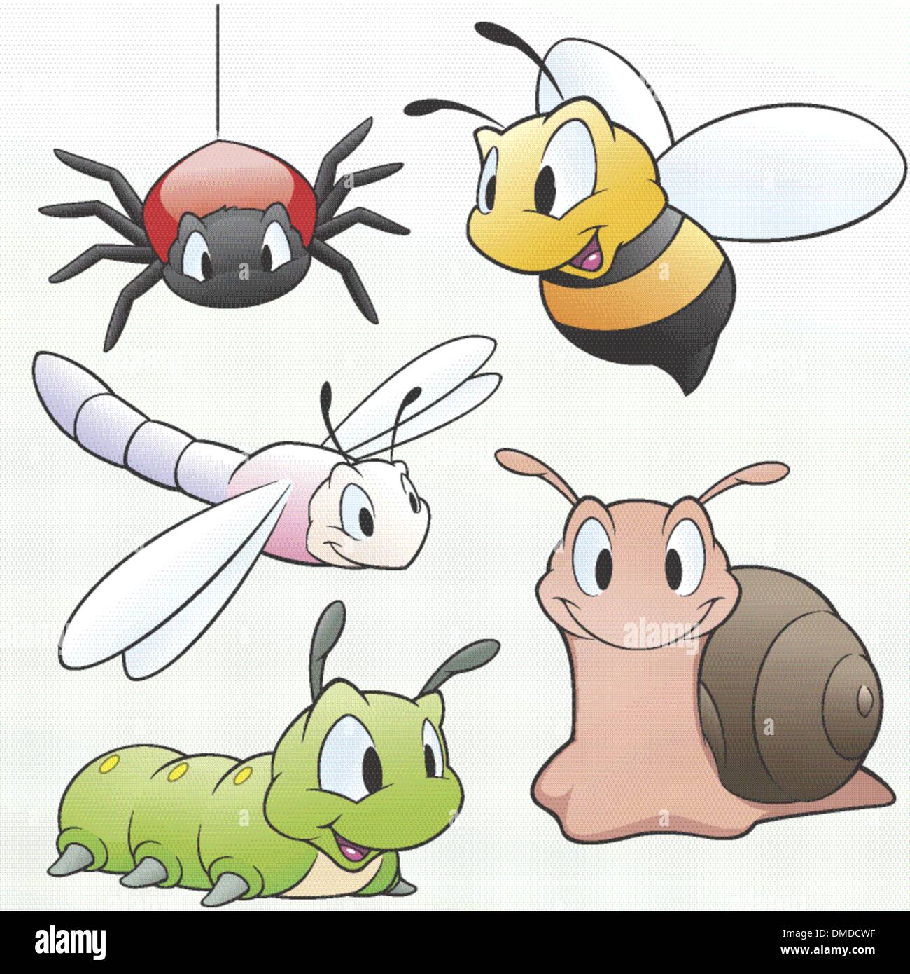Cartoon insects hi-res stock photography and images - Alamy