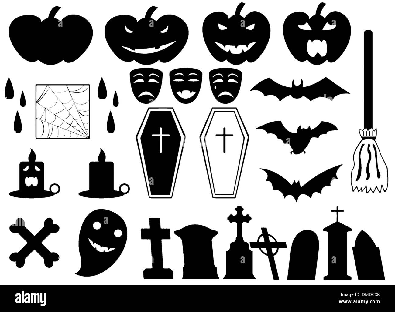 Halloween vector elements Stock Vector Image & Art - Alamy