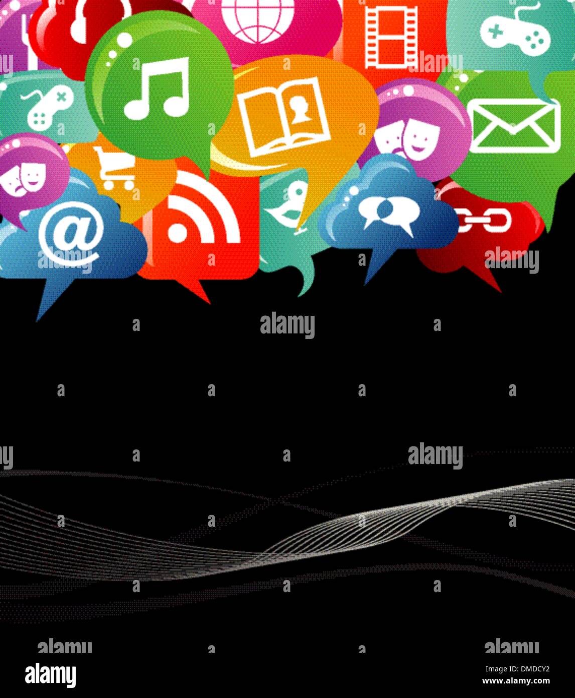 Social network smartphone people Stock Vector Images - Alamy