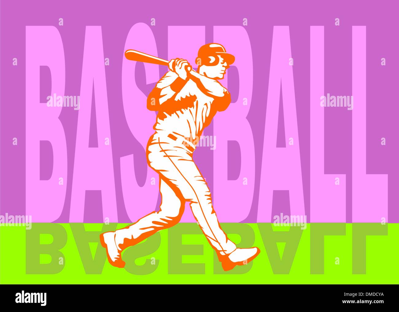 Baseball hit poster Stock Vector Image & Art - Alamy