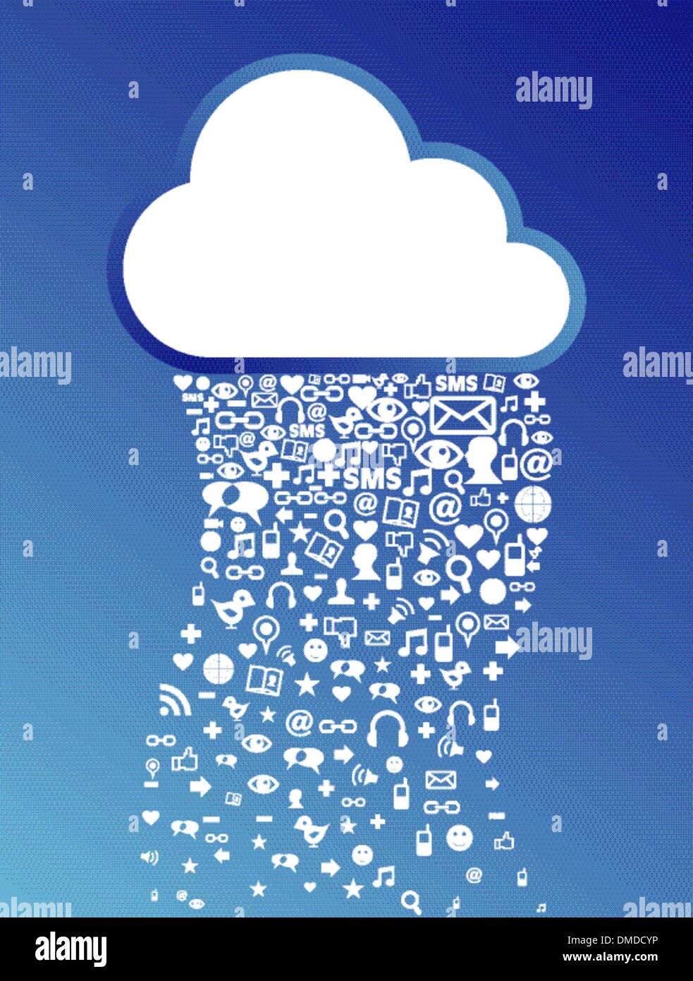 Cloud computing icon background Stock Vector Image & Art - Alamy
