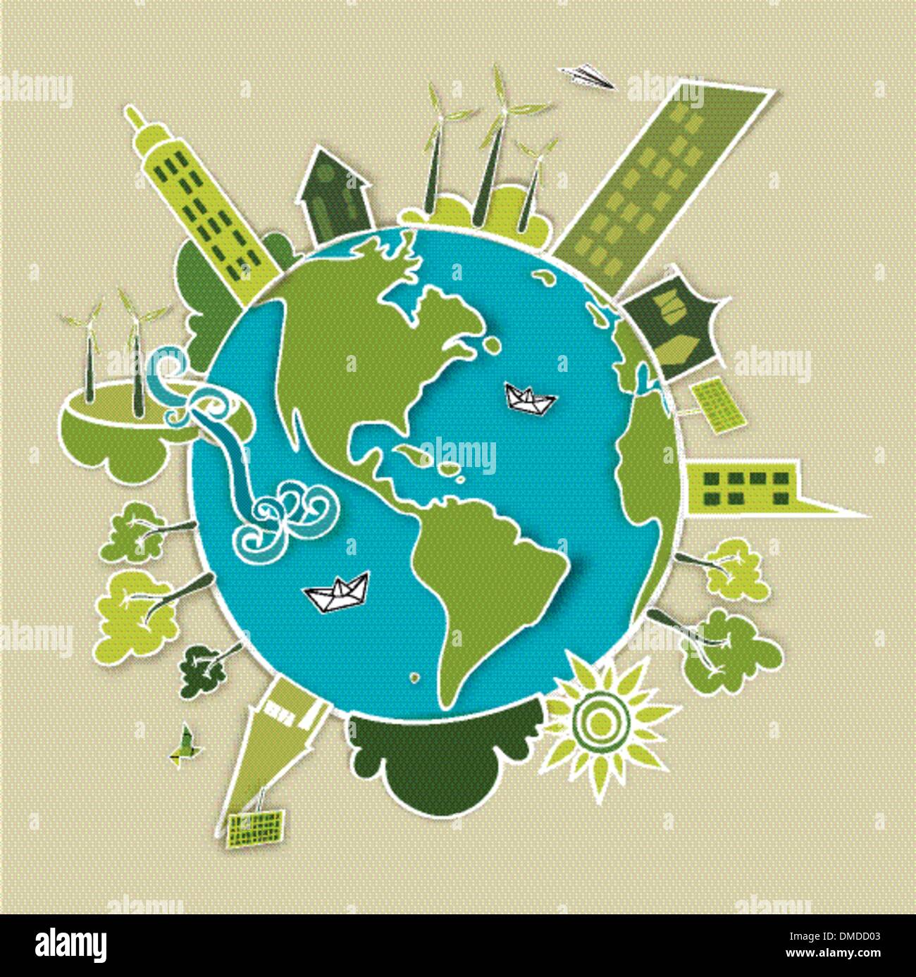 Green world concept Stock Vector Image & Art - Alamy