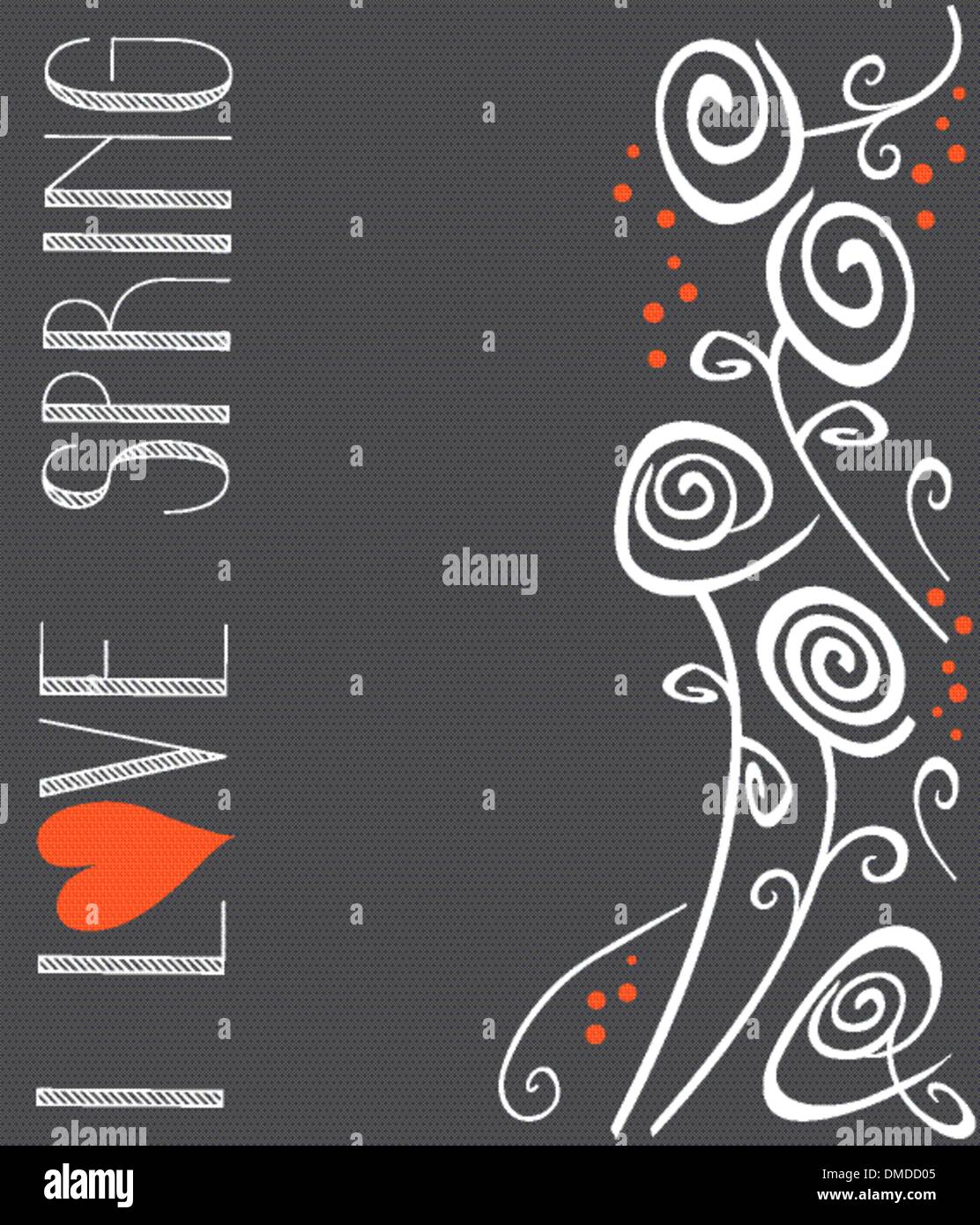 I love spring blackboard background Stock Vector Image & Art - Alamy