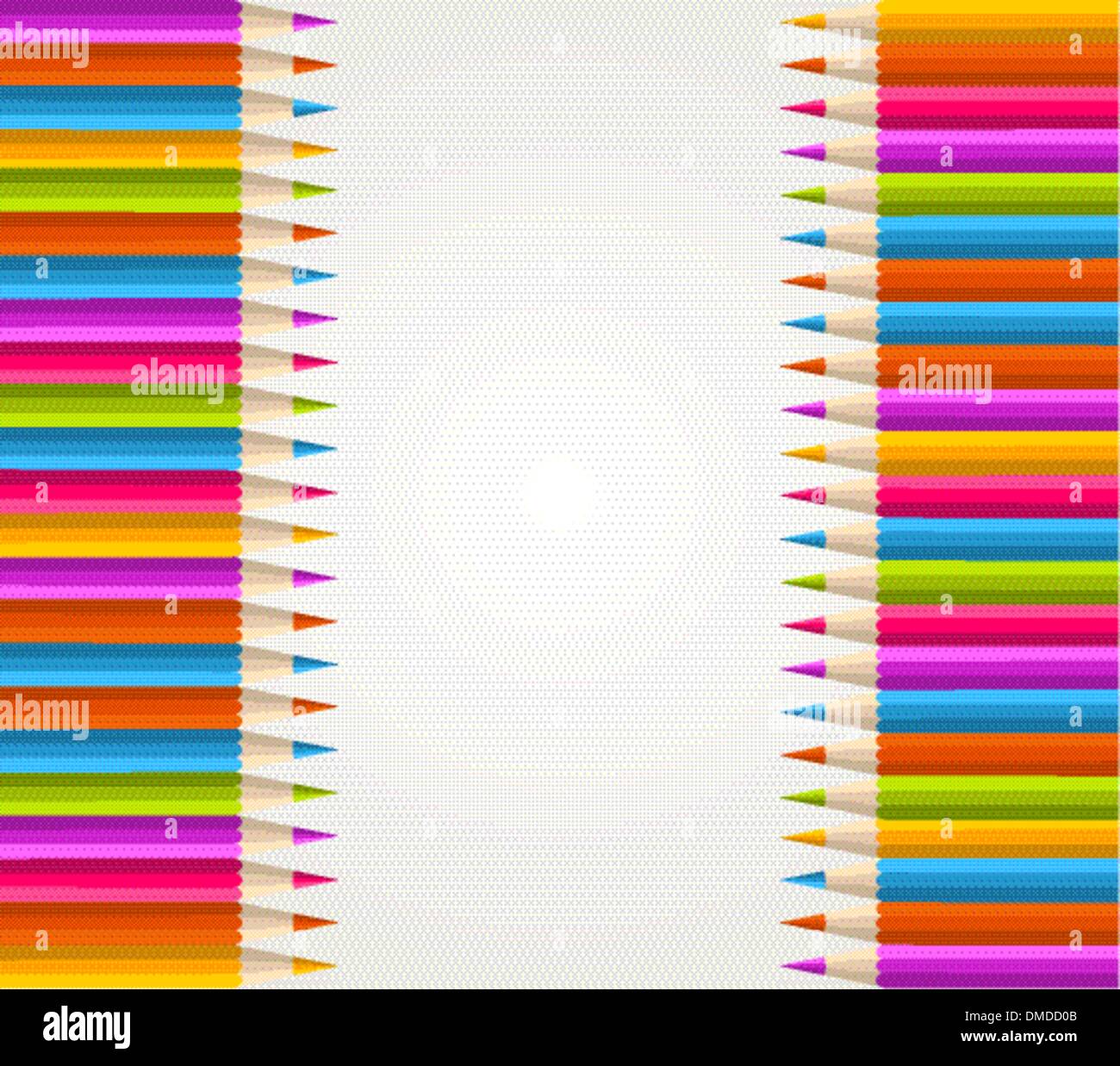 Color pencil set seamless pattern Stock Vector Image & Art - Alamy