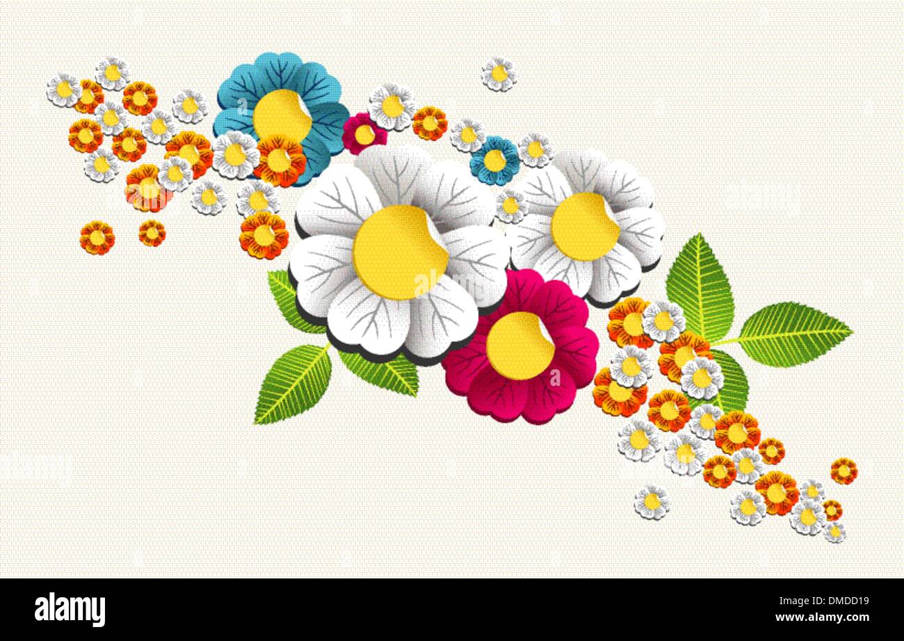 Colorful splash flower background Stock Vector Image & Art - Alamy