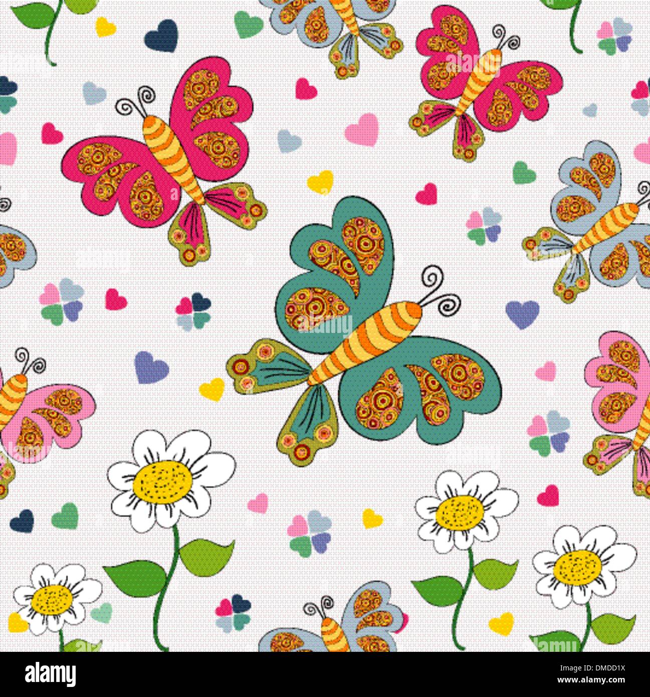 Spring seamless pattern Stock Vector Image & Art - Alamy