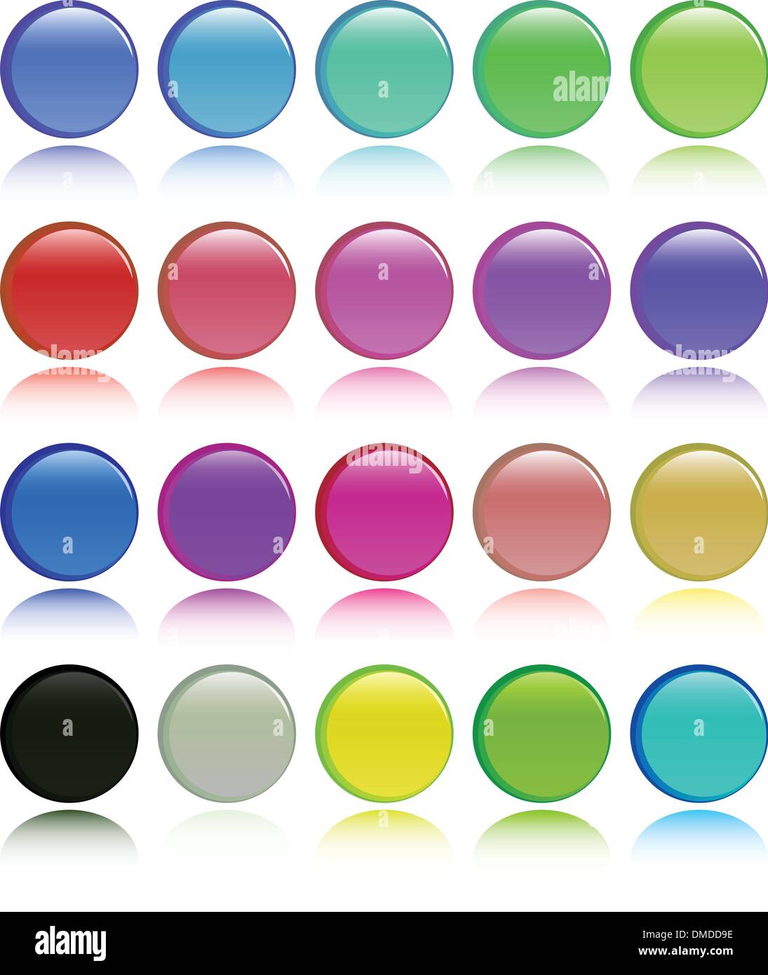 the color vector button set Stock Vector Image & Art - Alamy