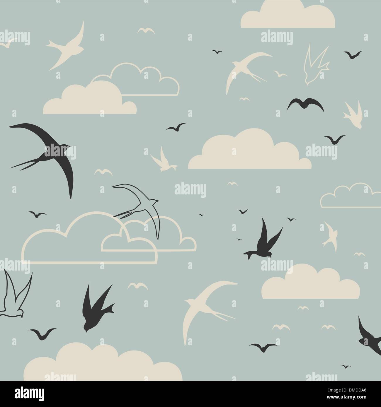 Bird in the sky Stock Vector Image & Art - Alamy